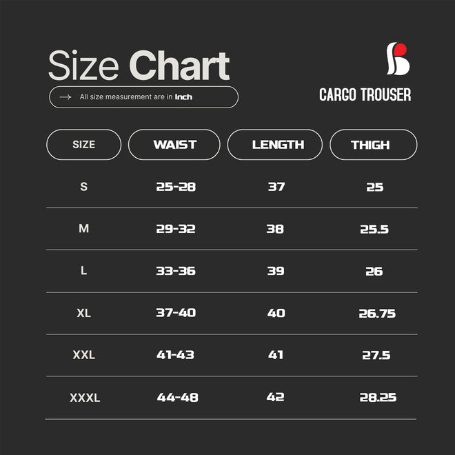 Cargo Trousers [6 pockets] - Black MCT-251 – Buruj